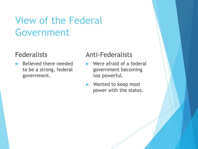 Federalists / Anti-Federalists | PPT