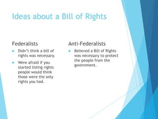 Federalists / Anti-Federalists | PPT