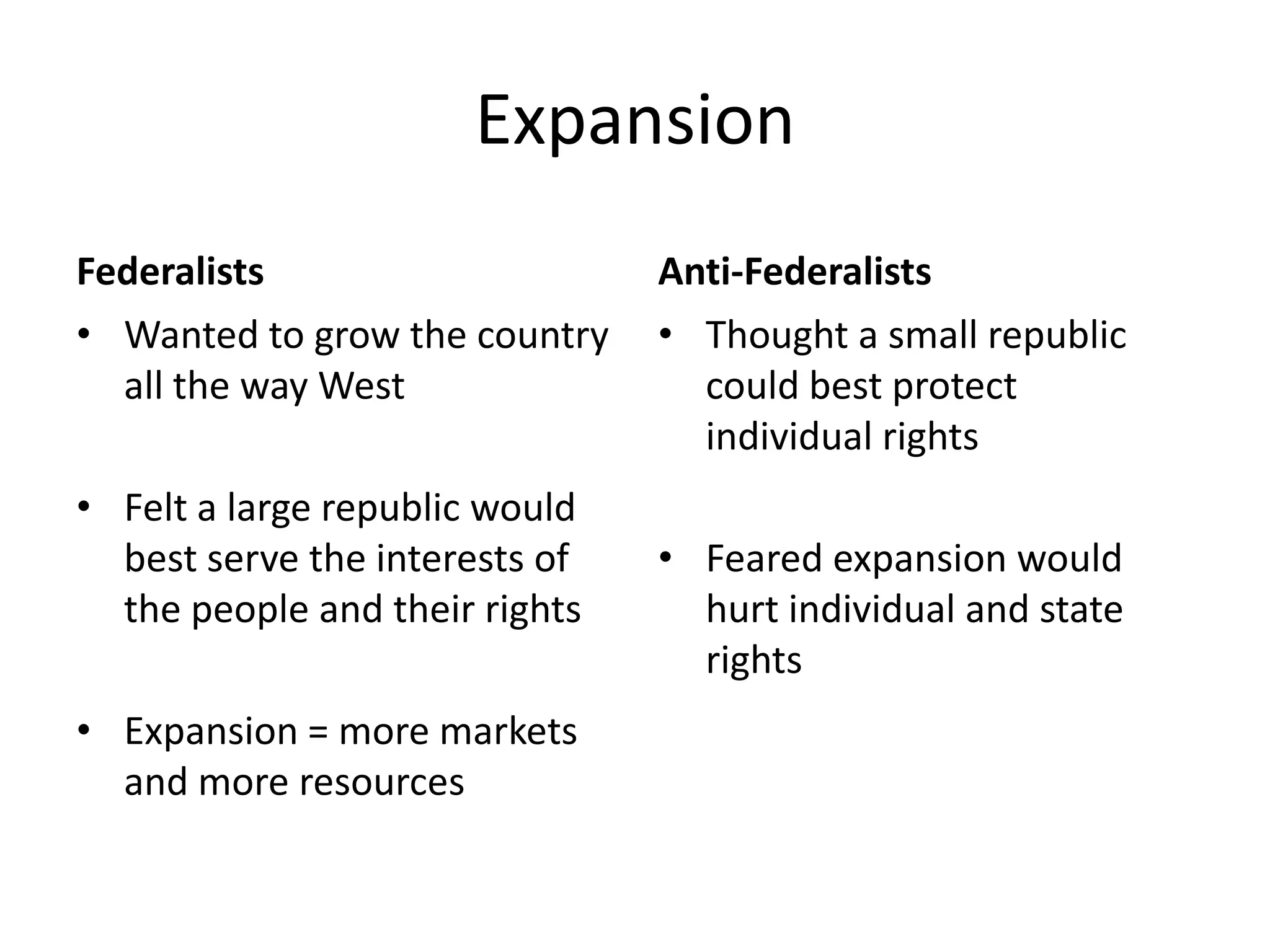 Federalists and anti federalists | PPTX