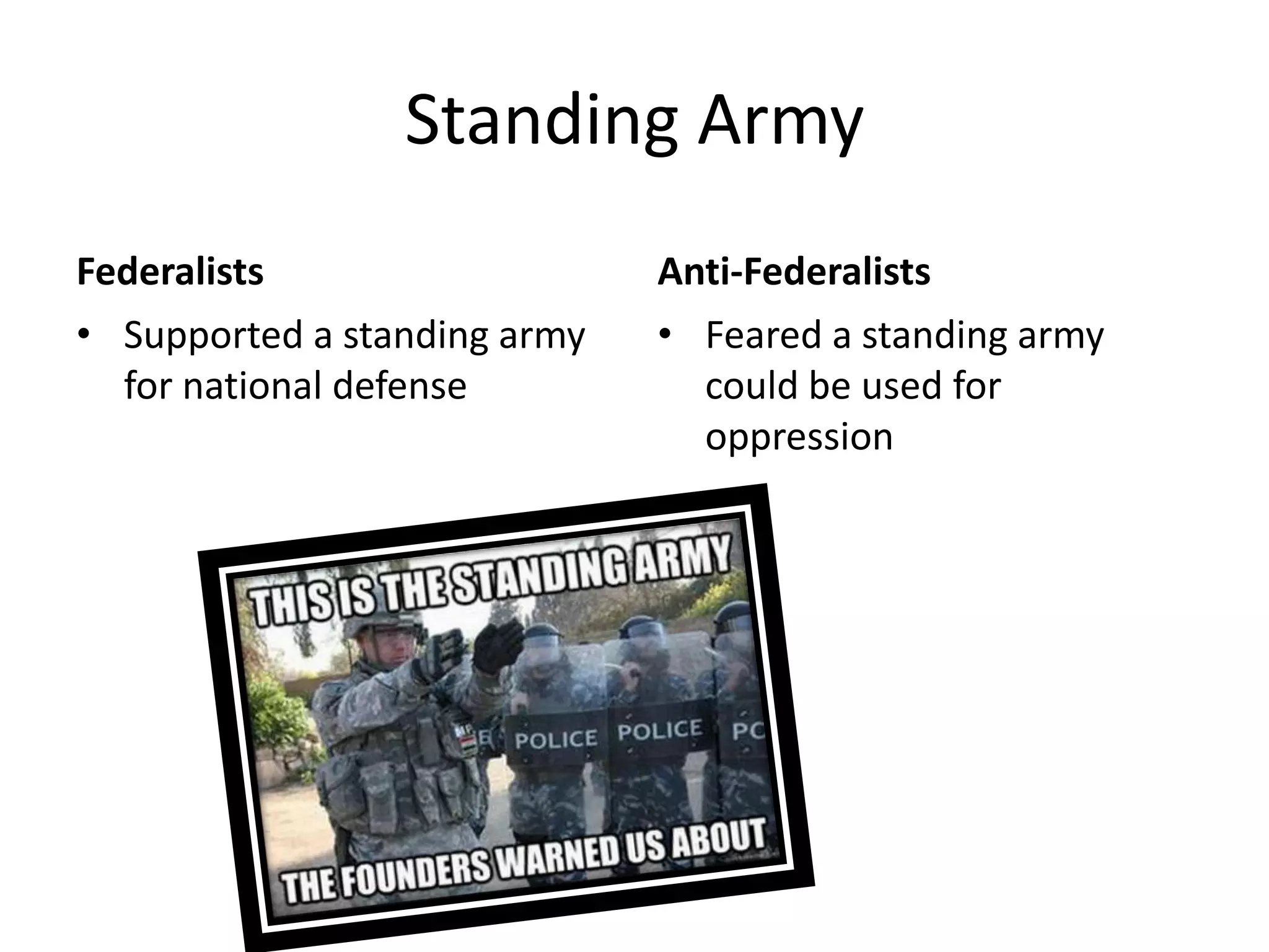 Federalists and anti federalists | PPTX | Civic affairs | Politics