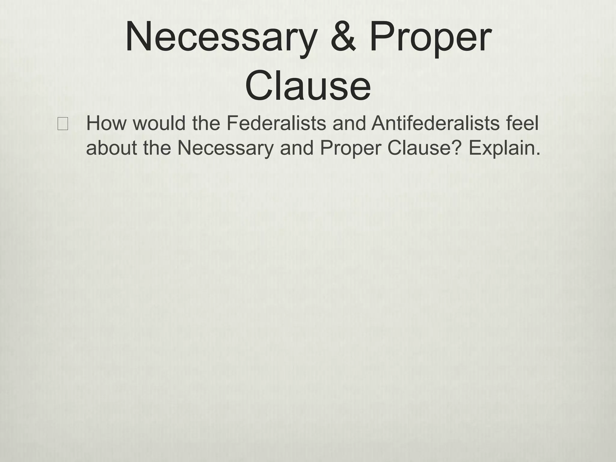 Federalists v Antifederalists | PPTX