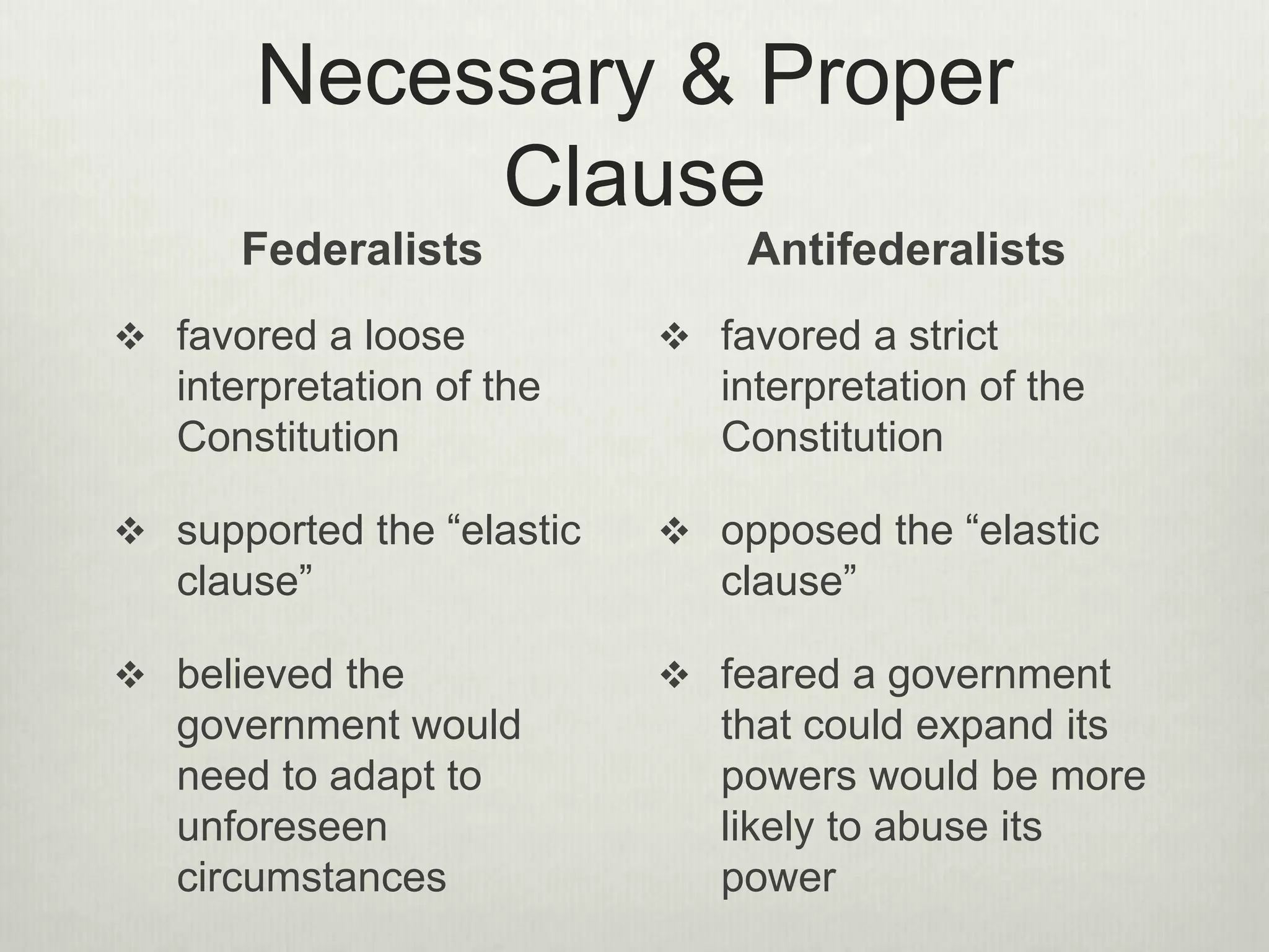 Federalists v Antifederalists | PPTX