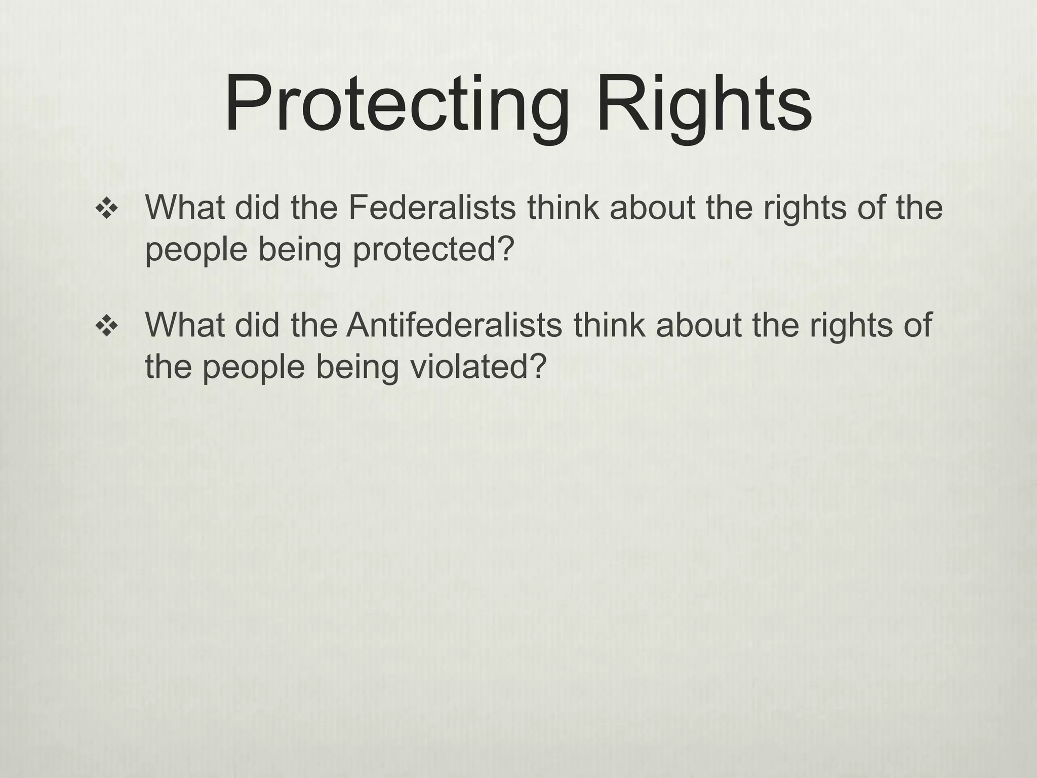 Federalists v Antifederalists | PPTX