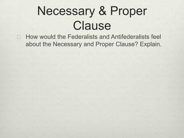 Federalists v Antifederalists | PPTX