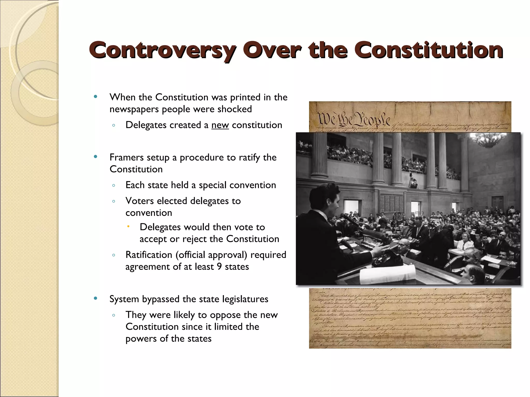 Federalists Vs. Anti Federalists | PPT