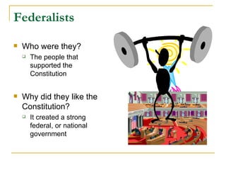 Federalists Vs. Anti Federalists Chart | PPT