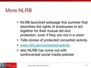 What You Need to Know: Federal Law Update 2012 | PPT