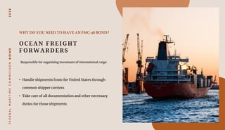What is a Federal Maritime Commission bond? | PDF