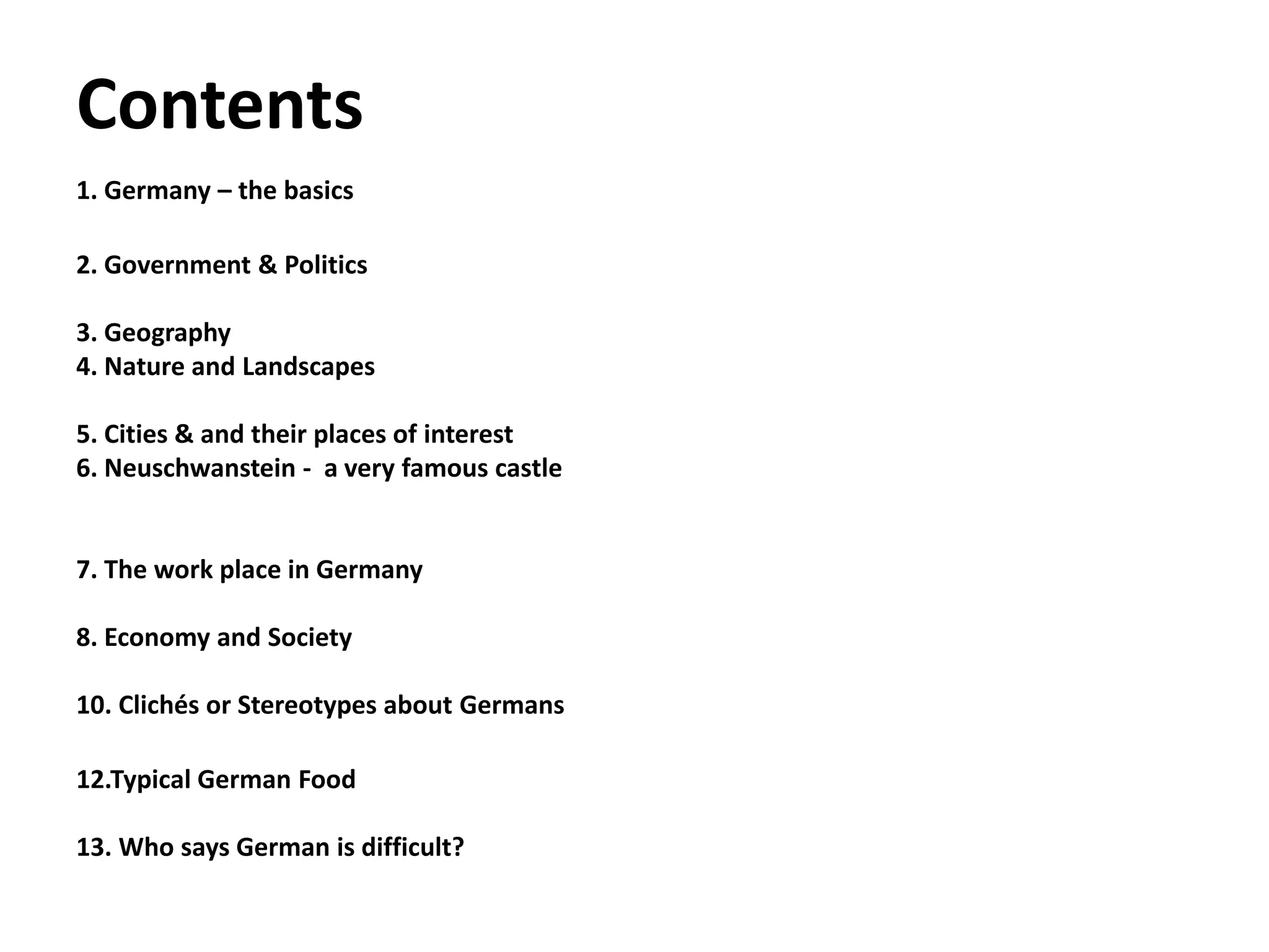Federal republic of germany basics and culture | PPTX