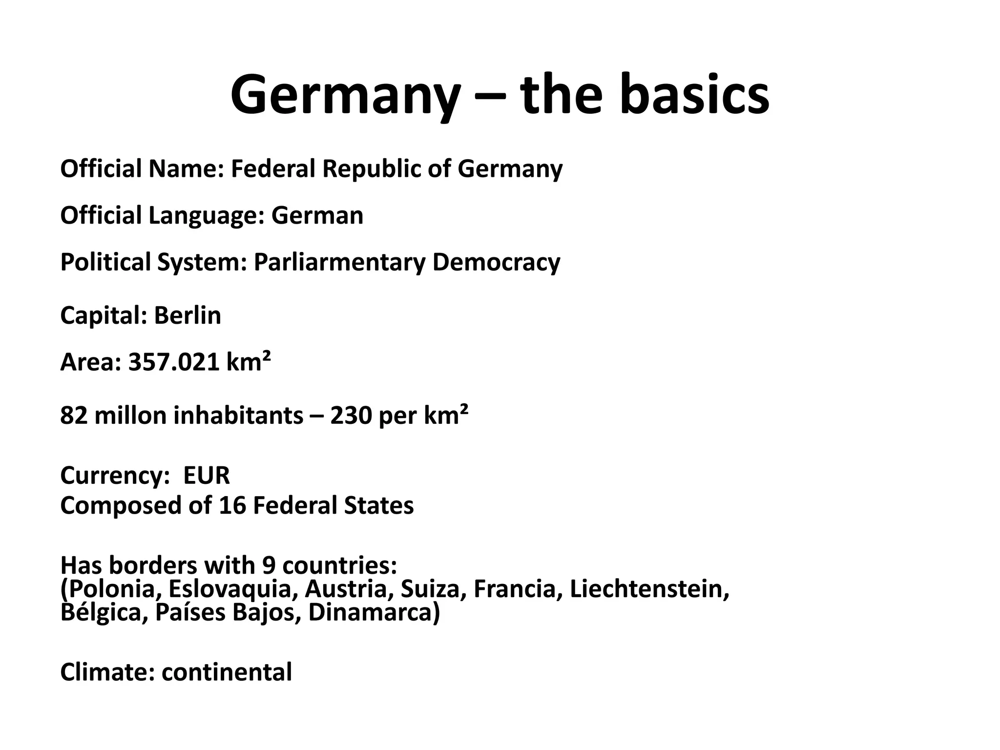 Federal republic of germany basics and culture | PPTX