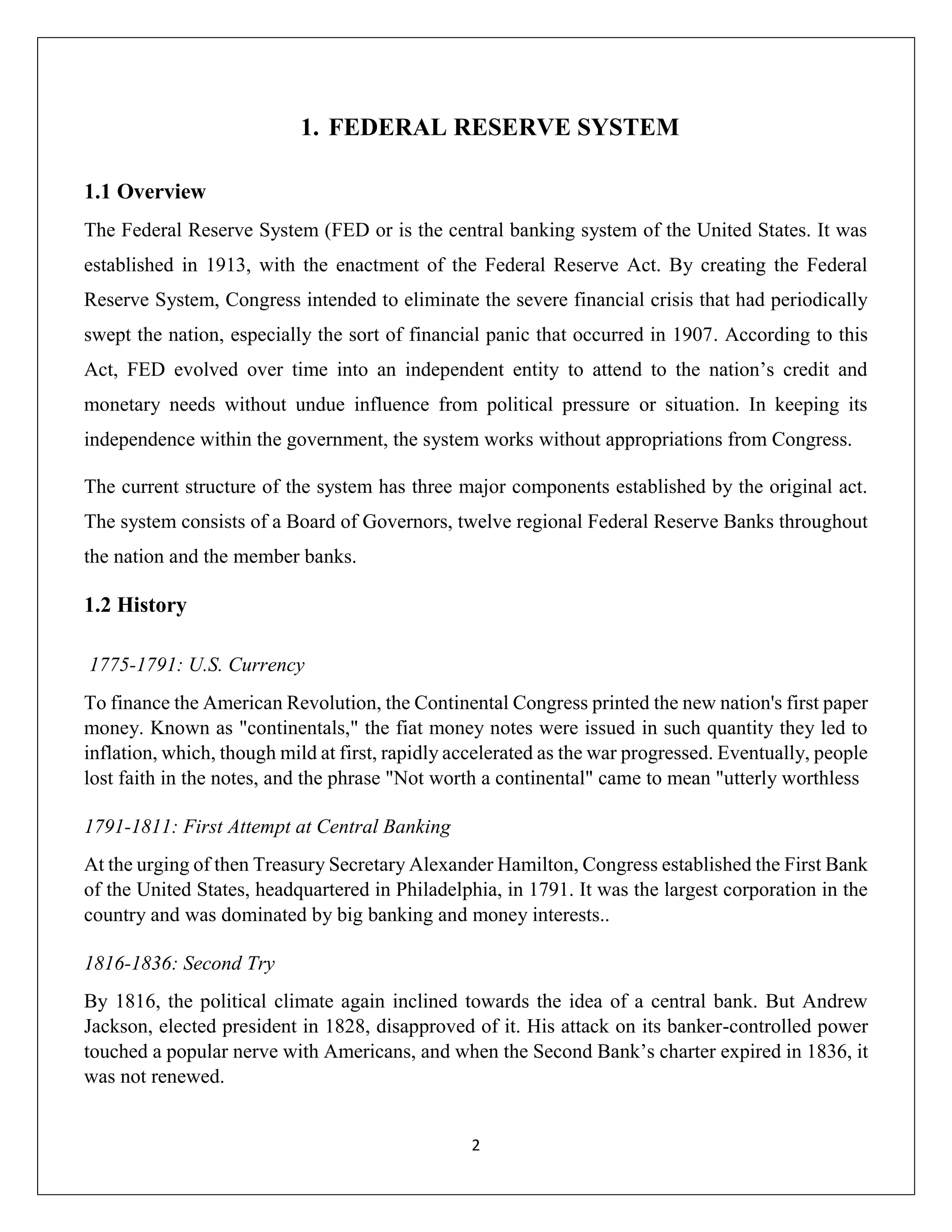 Federal Reserve System | PDF