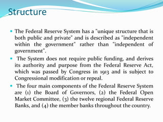 Federal reserve system | PPT