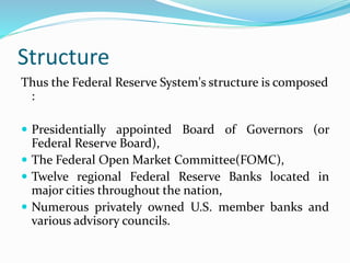 Federal reserve system | PPTX