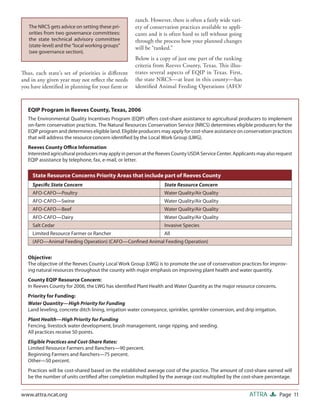 Federal Conservation Resources for Sustainable Farming and Ranching ...