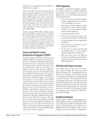 Federal Conservation Resources for Sustainable Farming and Ranching - IP294 | PDF