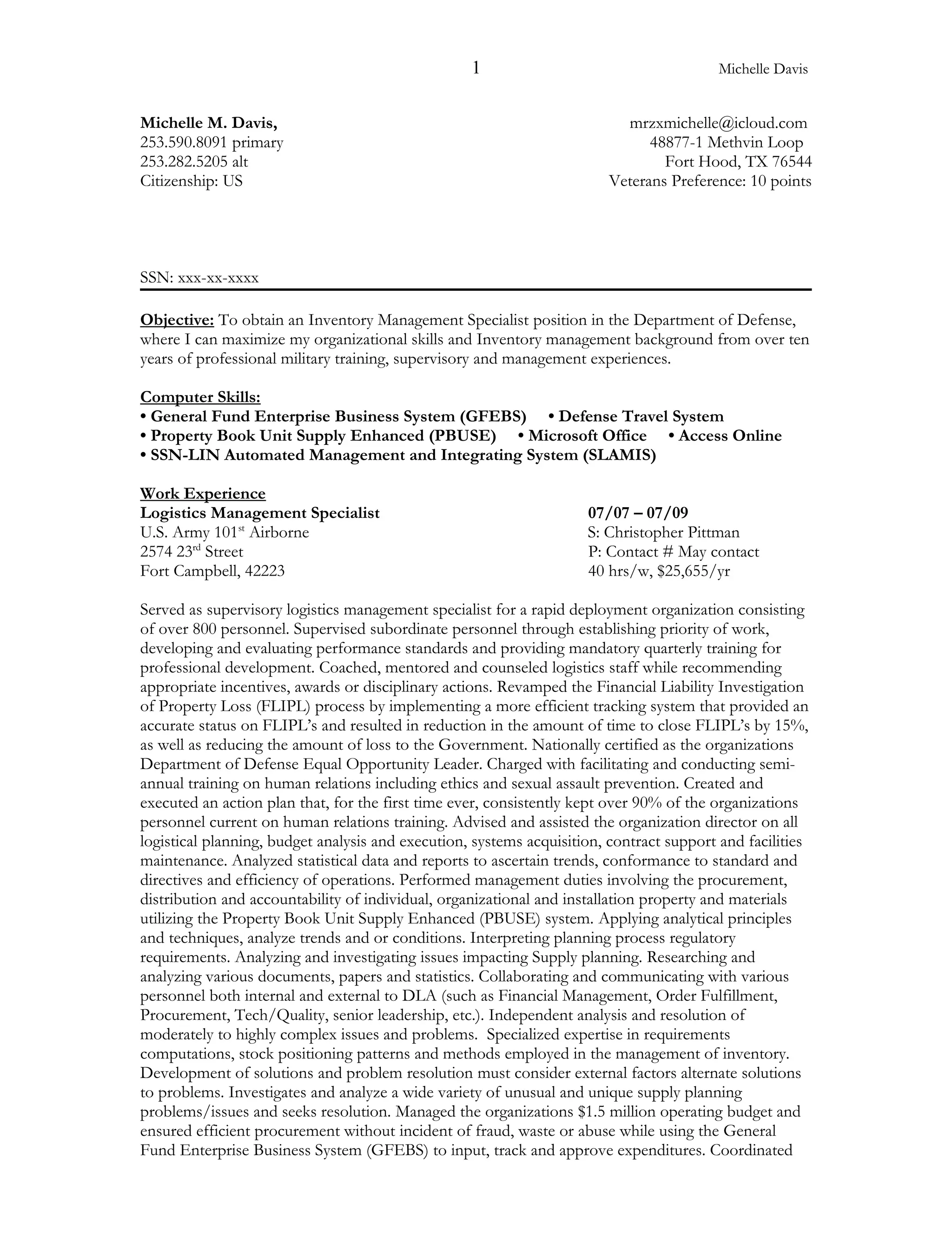 Federal resume | DOC