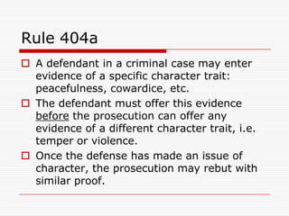 Federal rules of evidence | PPT