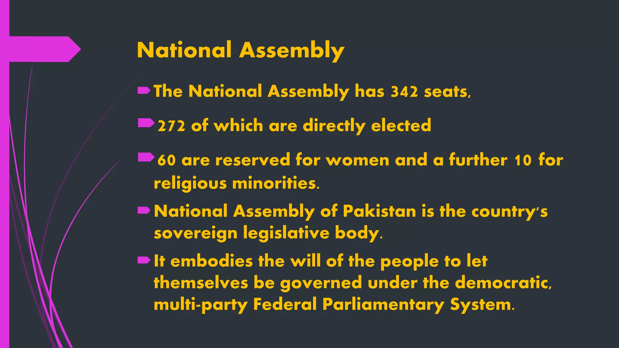 Federal Structure of Pakistan Government | PPTX