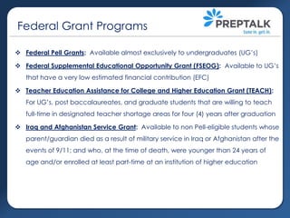 Federal student aid / FAFSA | PPTX