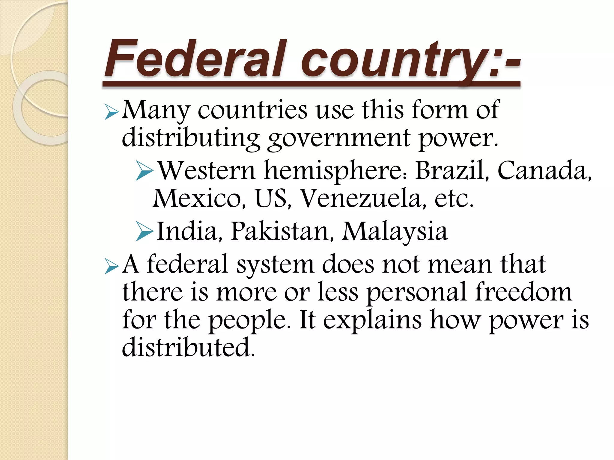 Federal system in india | PPTX