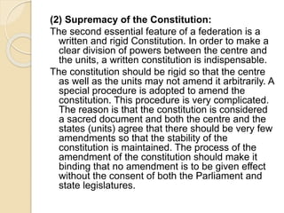 Federal system in india | PPTX