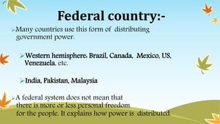 Federal system | PPTX