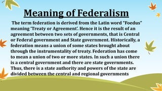 Federal system | PPT