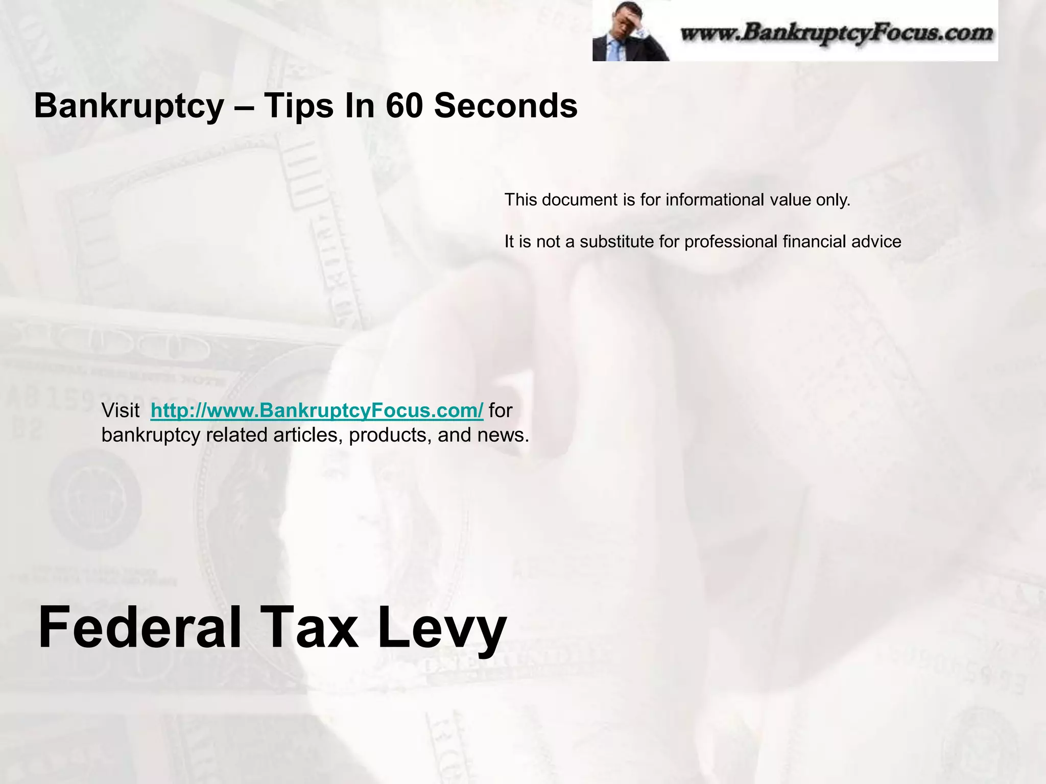 Federal Tax Levy | PPT
