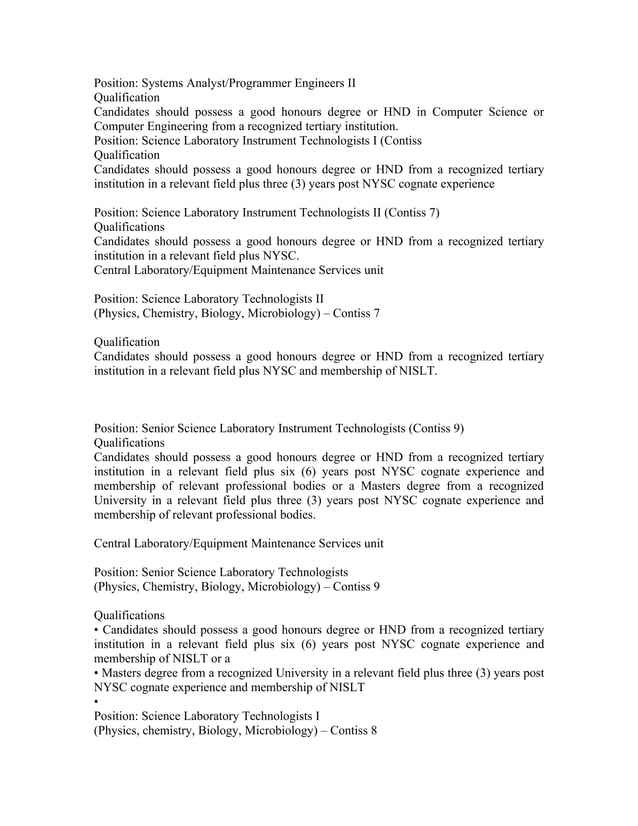 Federal university wukari taraba state | PDF | Resume Writing and ...