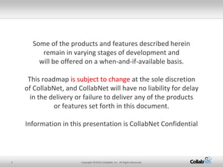 2016 Federal User Group Conference - TeamForge Capabilities and ...