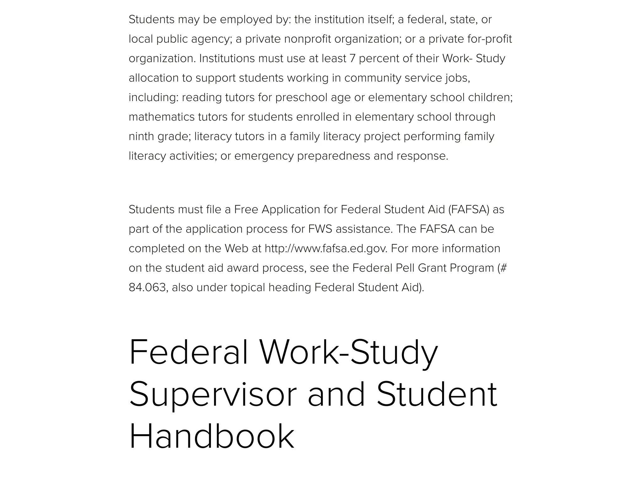 Federal Work-Study Overview - Howard University | PPT