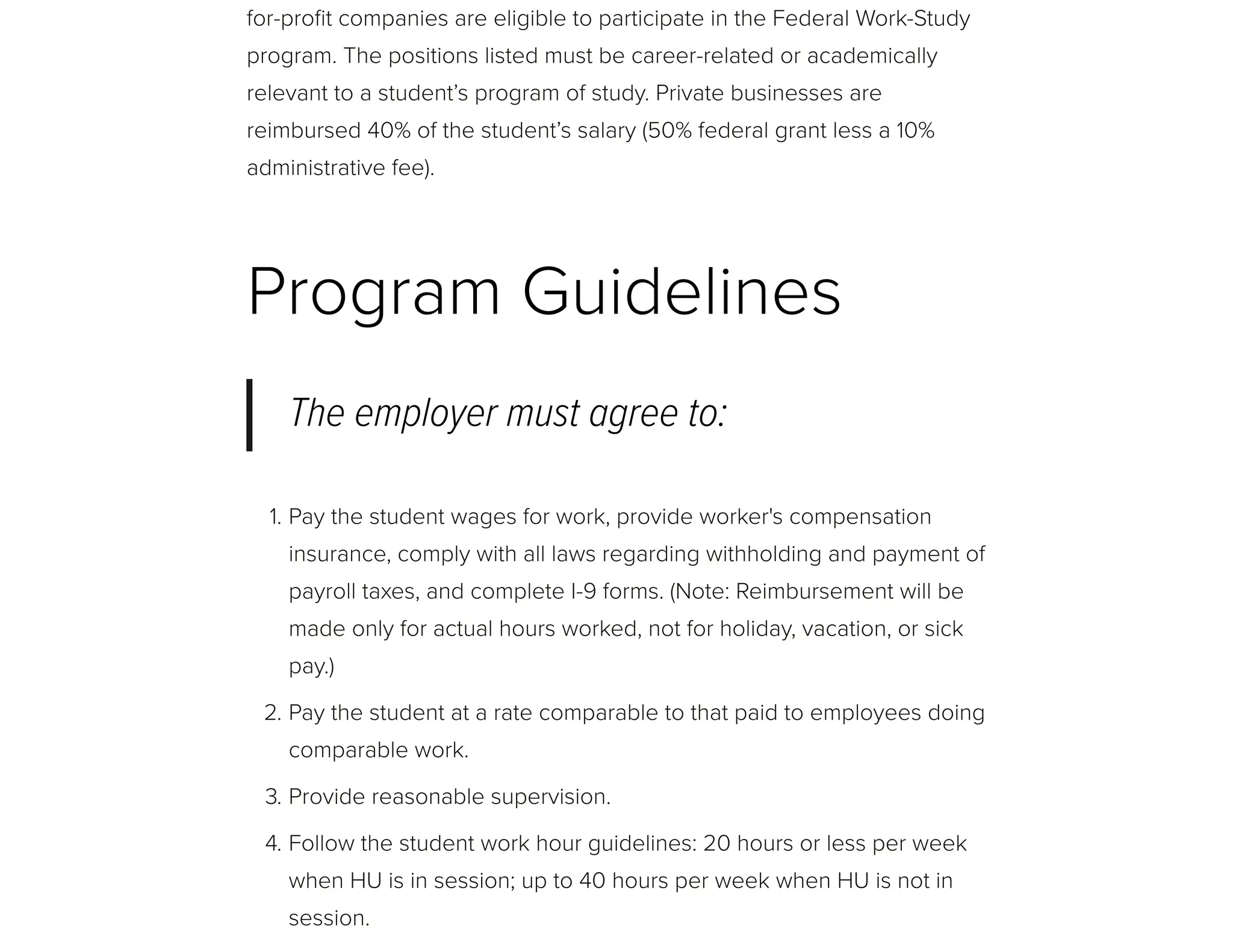 Federal Work-Study Overview - Howard University | PPT