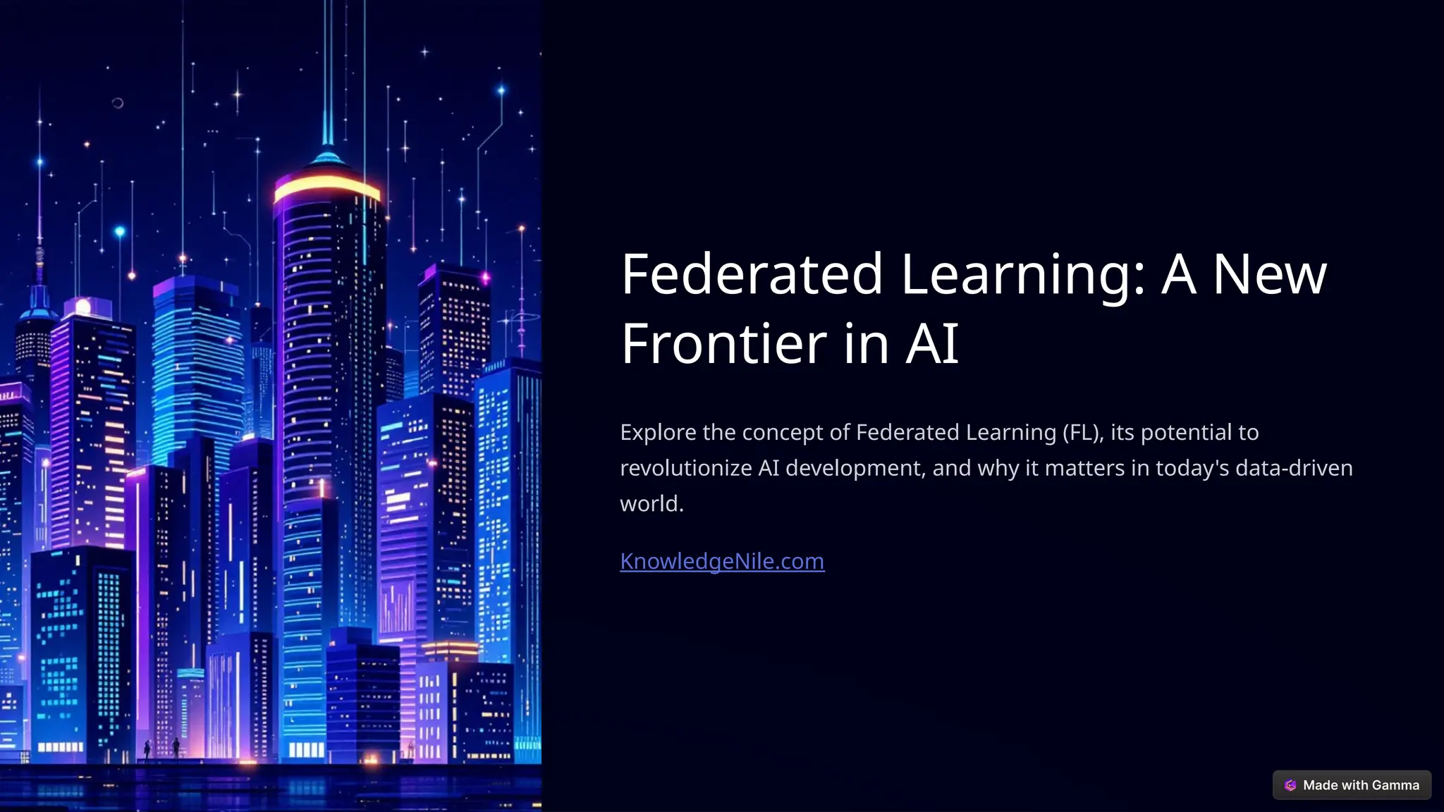 Federated Learning: A New Frontier in AI | PPTX