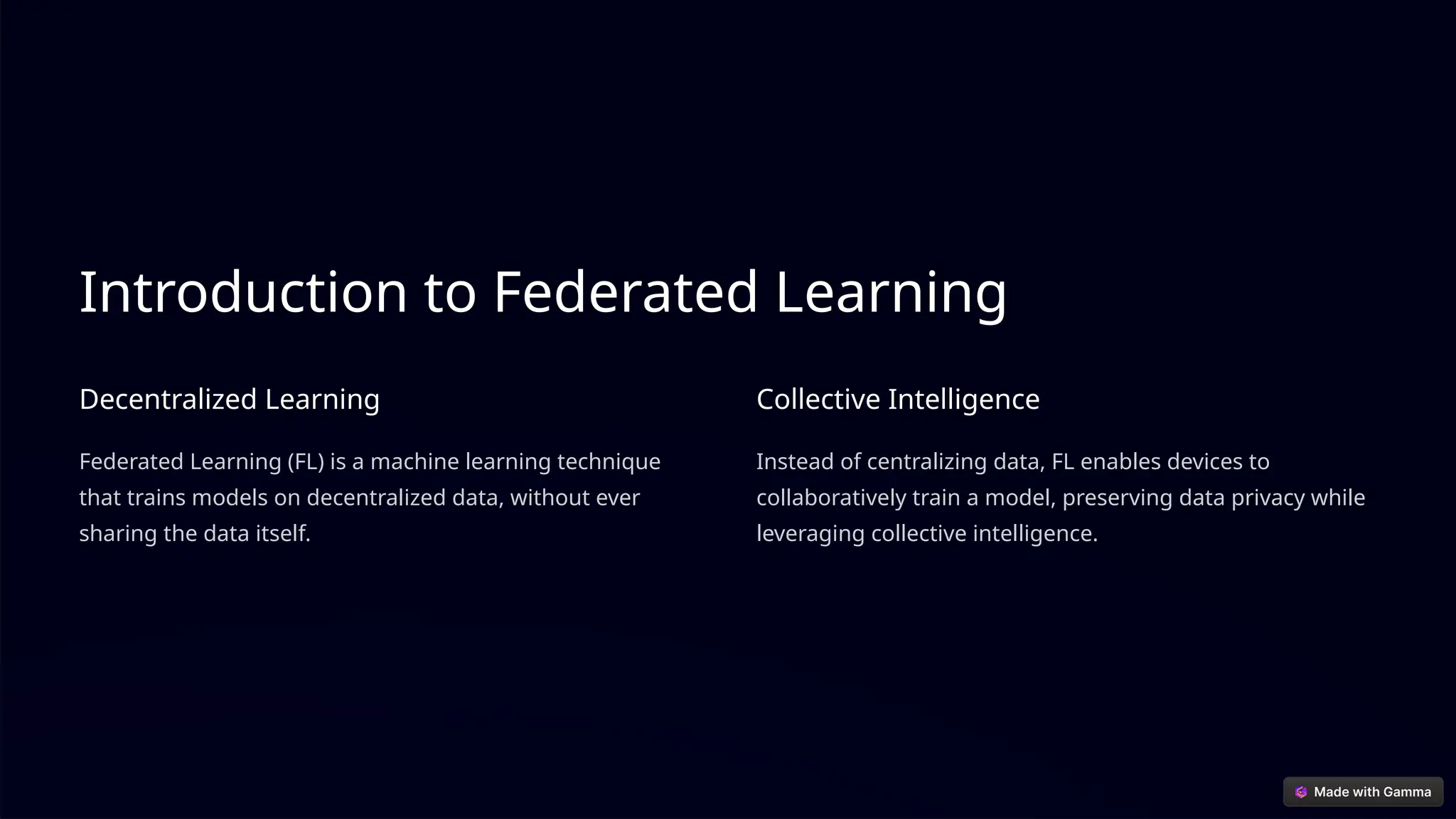 Federated Learning: A New Frontier in AI | PPTX
