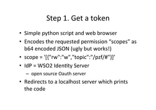 Federated Identity for IoT with OAuth2 | PPT