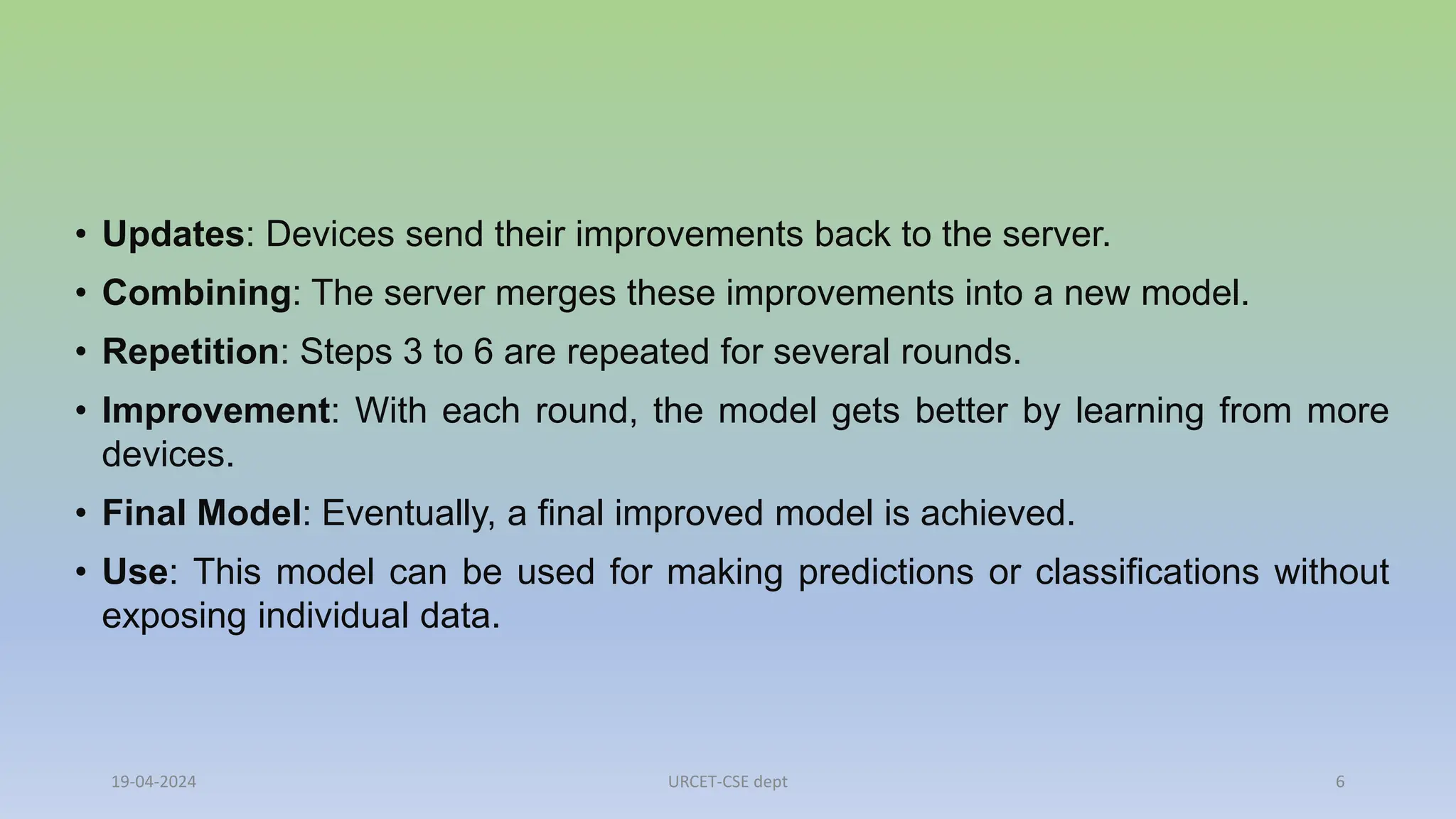 federated learning method of machine learning | PPTX