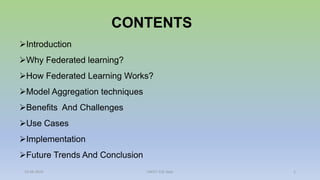 federated learning method of machine learning | PPTX