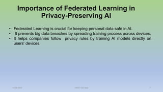 federated learning method of machine learning | PPTX
