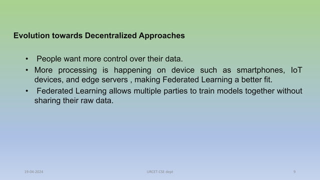 federated learning method of machine learning | PPTX