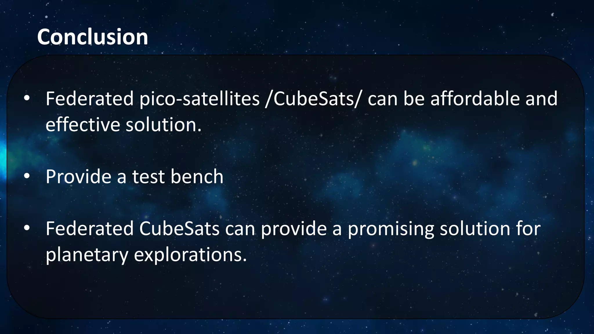 Federated Systems of Pico-Satellites for Future Space-Based Service ...
