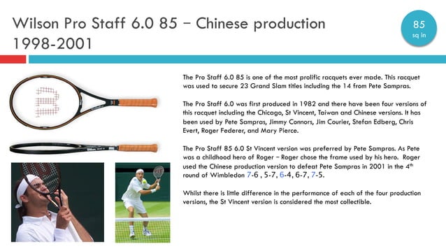 The Racquets of Roger Federer | PPT