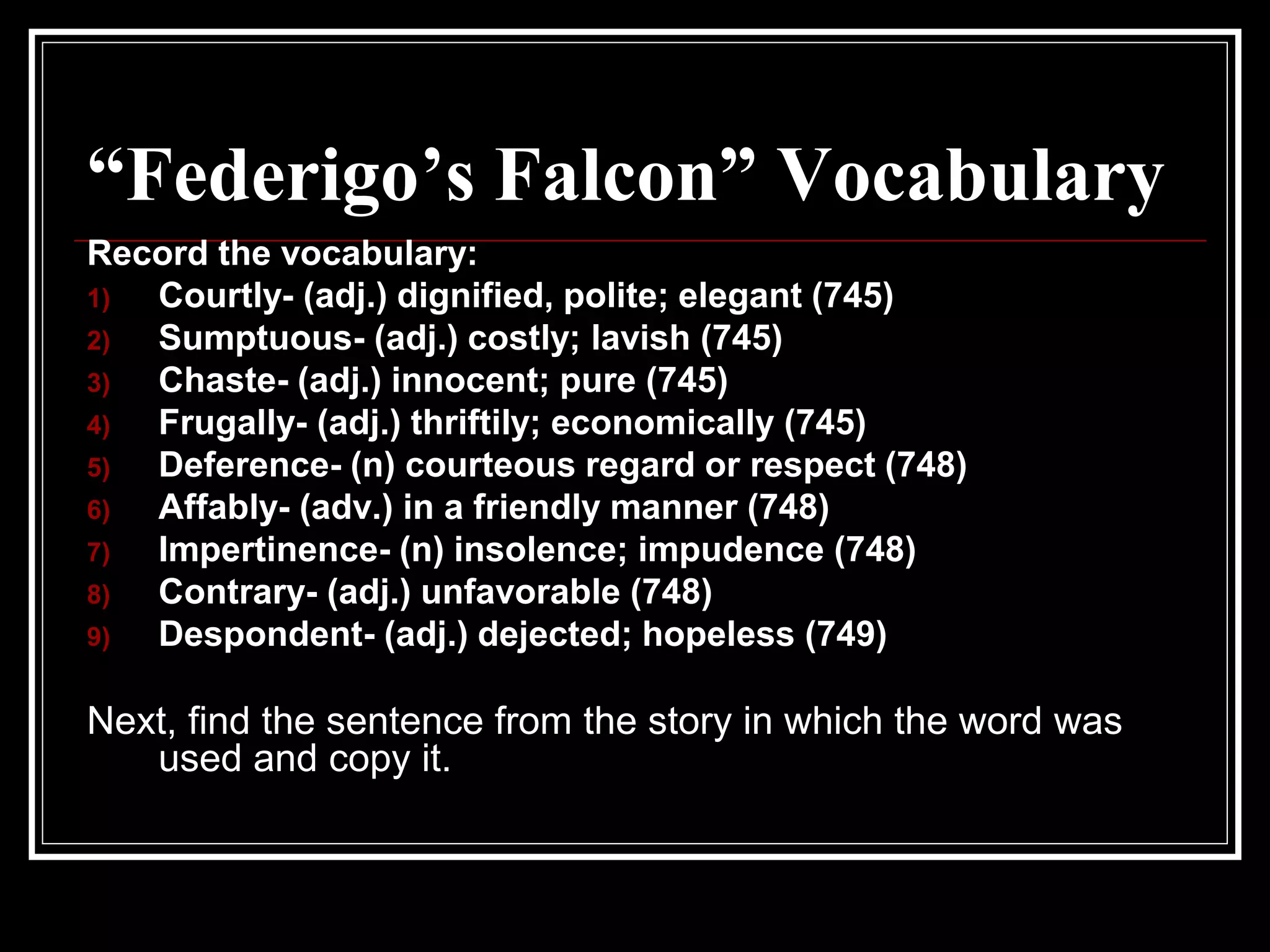 Federigos Falcon.ppt