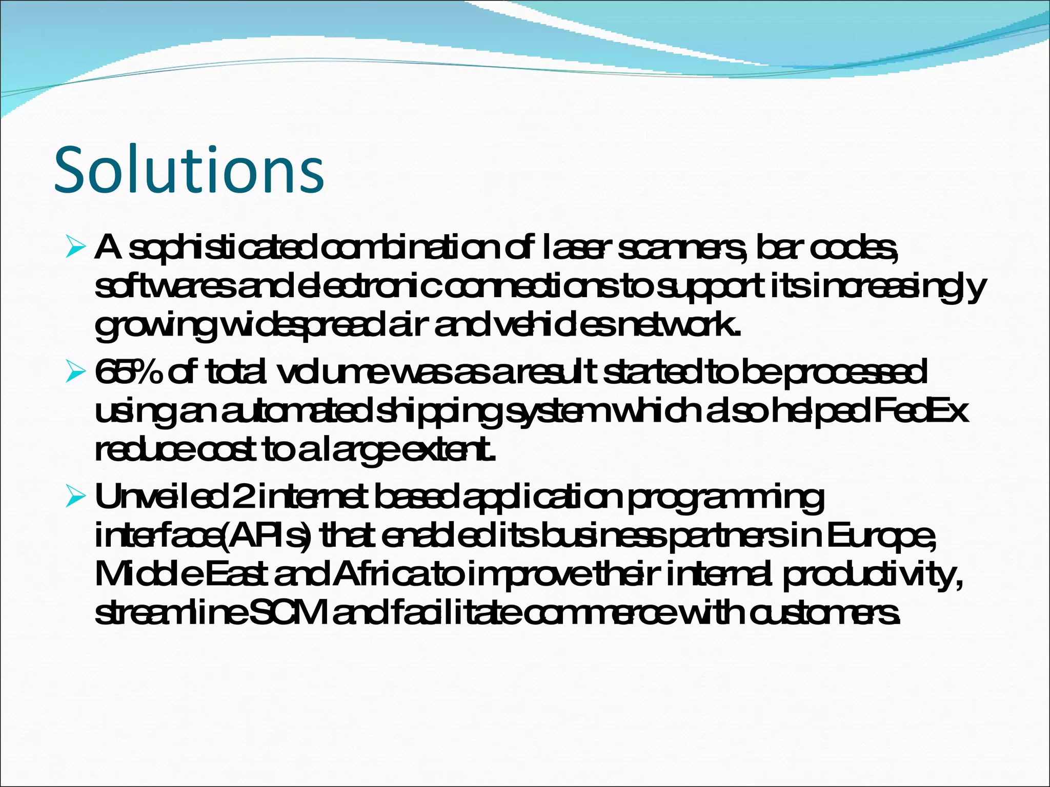 FedEx case e-procurement | PPT