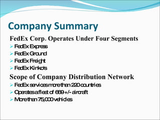 FedEx case e-procurement | PPT