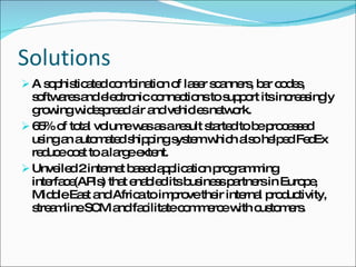 FedEx case e-procurement | PPT