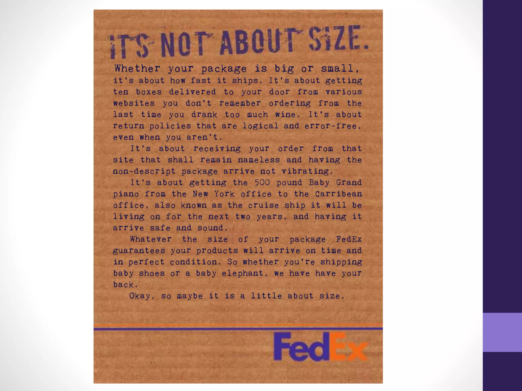 Fedex Campaign Presentation | PPTX