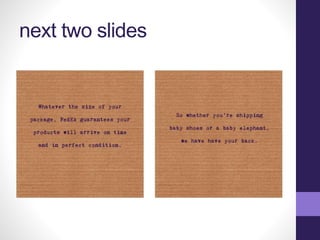 Fedex Campaign Presentation | PPTX