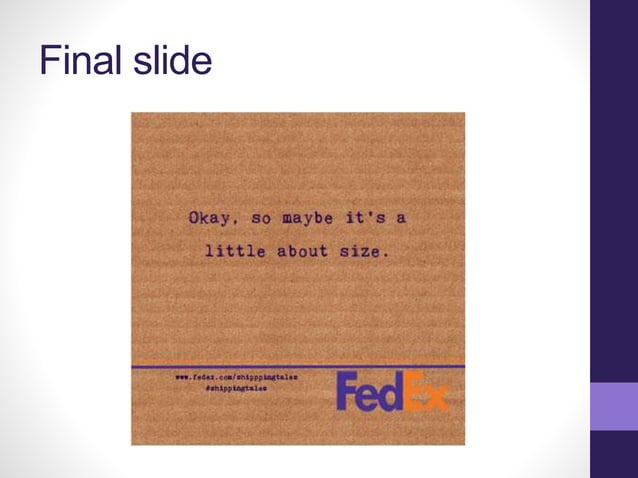 Fedex Campaign Presentation | PPT