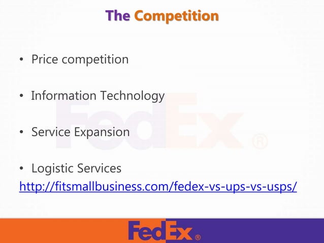 Fedex Business Model And Competitor Also | PPTX | Logistics | Business
