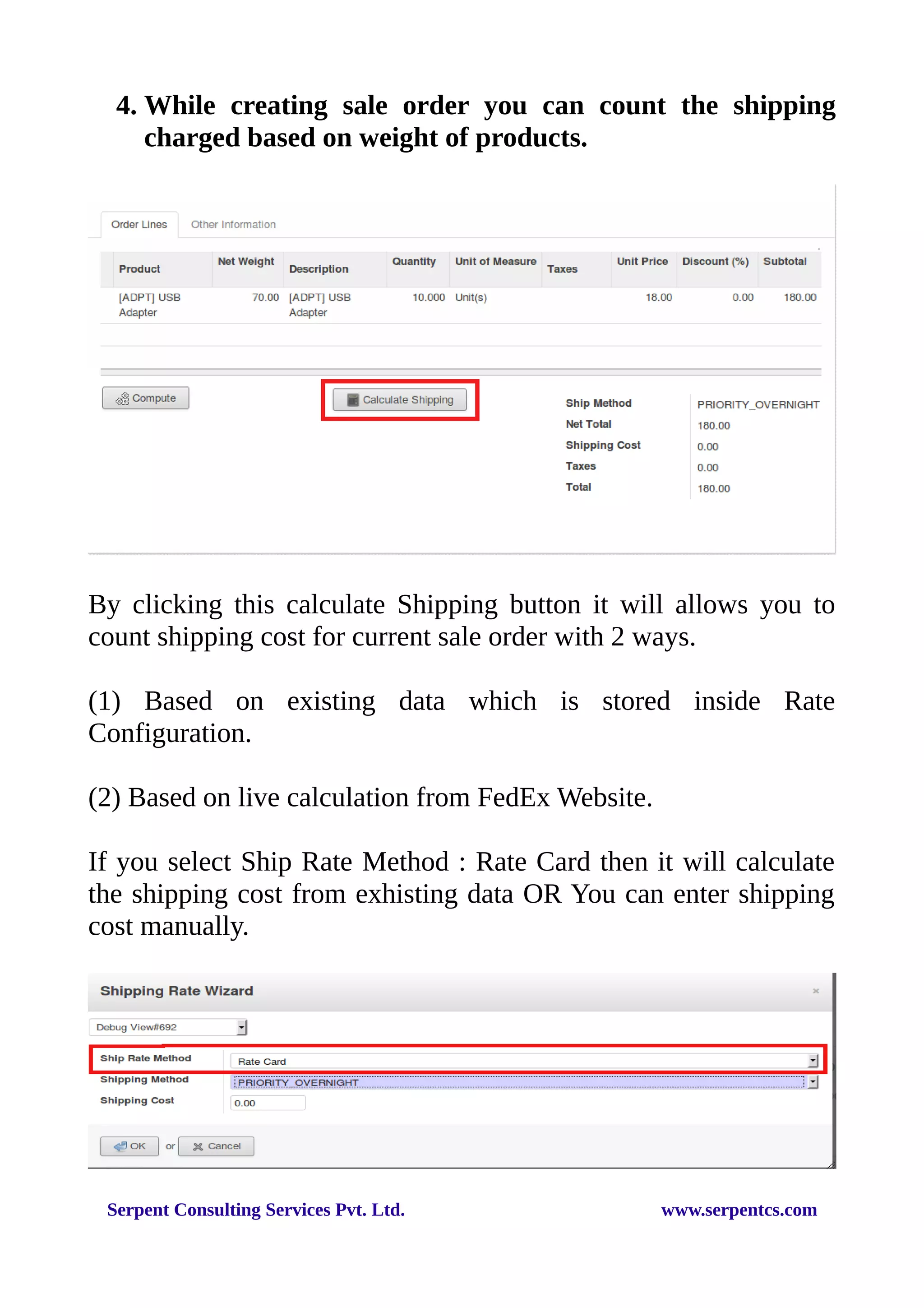OpenERP-Fedex Integration by SerpentCS | PDF